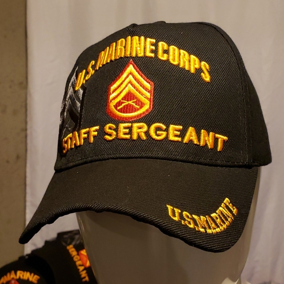 Accessories | Military Us Marine Corps Staff Sergeant Hat | Poshmark
